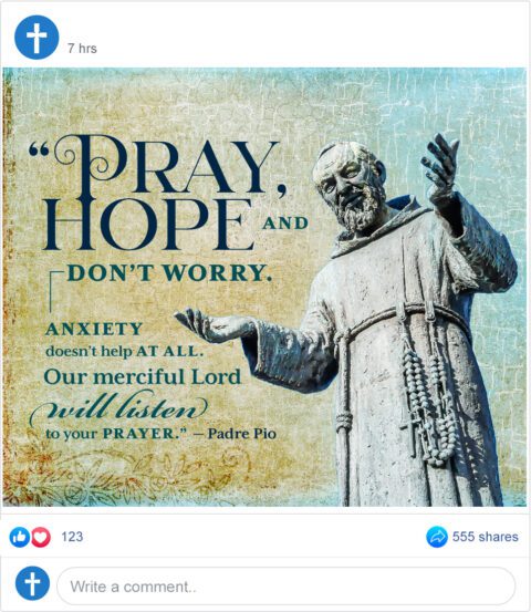 Catholic Social Media Sample Posts | Catholic Social Media Ideas