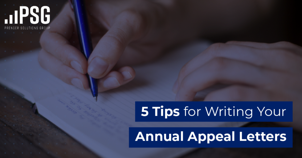 5 Tips for Writing Your Annual Appeal Letters