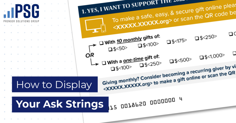 How to Display Your Donation Card Ask Strings