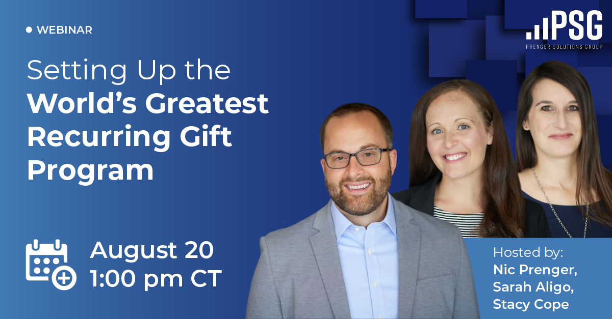 Setting Up the World’s Greatest Recurring Gift Program - Prenger ...